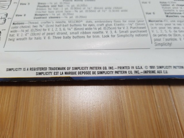 0605 Simplicity Crafts Sewing Pattern Sock Bunny & Clothes Uncut ...