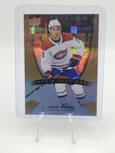 Jake Evans 20-21 Upper Deck Trilogy Rookie Premieres Card | eBay