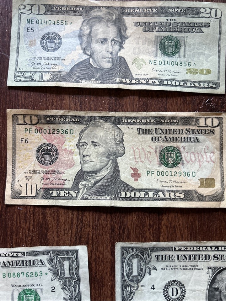 Modern US Note Collection, $20, $10, $5, $1 Star Notes And Low Serial ...