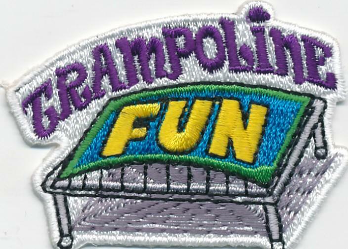 Girl Boy Cub TRAMPOLINE Jumping Fun Patches Crests Badges SCOUT GUIDE ...