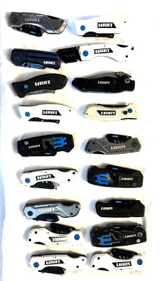 Lot of 3 Hart Compact Flip Utility Knife Box Cutters One-Hand Opening ...