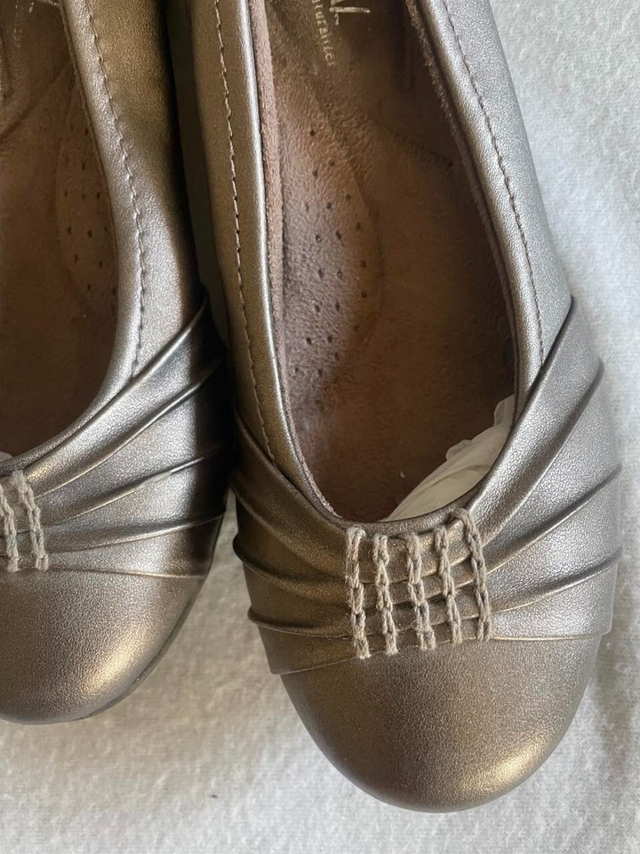 EUC Natural Soul by Naturalizer Metallic Flat Size 6.5 | eBay