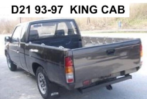 1986-1997 Nissan D21 Hardbody KC 2WD 4WD MOD Rear Bumper Chrome with ...