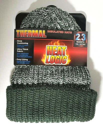 Heat Logic Thermal Insulated Hat Beanie 2.3 or 3.5 Warmth Tog Rating ...