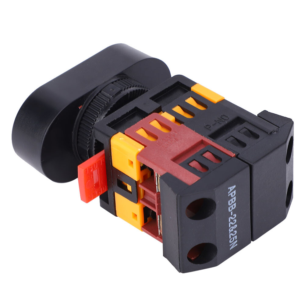 (1)Button On Off Open Close Push Button Switch APBB-22/25N Clear ...