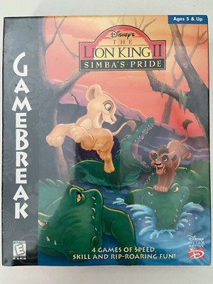 Disney's GameBreak The Lion King II Simba's Pride PC 1998 NEW SEALED ...