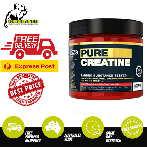 BSC Body Science Creatine 200g 100% Creatine Monohydrate Muscle ...