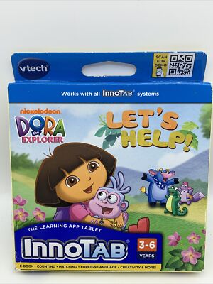 VTech Dora the Explorer InnoTab Learning App Tablet Game Cartridge Let ...