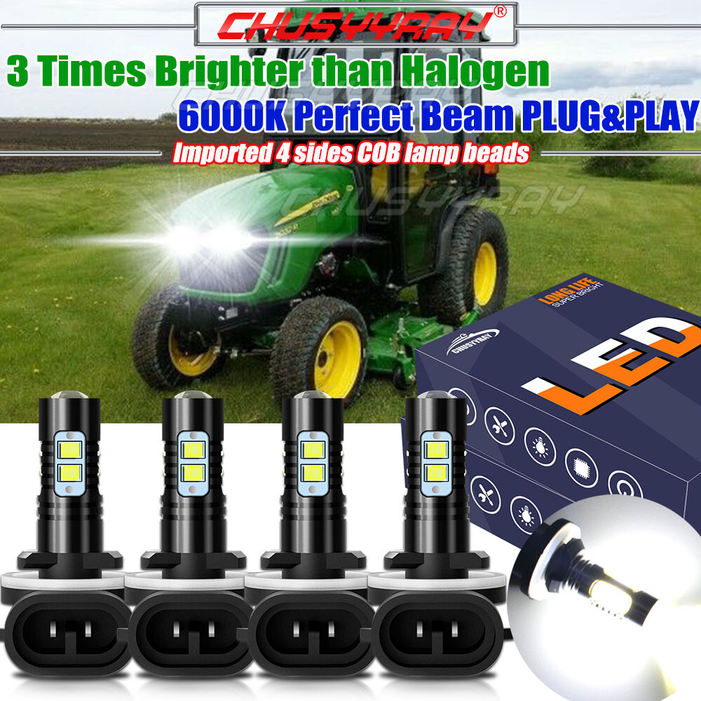 4 Super Bright LED light lamp For Deere 1023E 1025R 1026R R136239 work ...