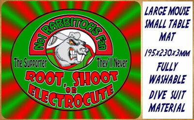 RABBITOHS SOUTH SYDNEY RUGBY LEAGUE SOCCER AUSSIE RULES MOUSE OR SMALL ...