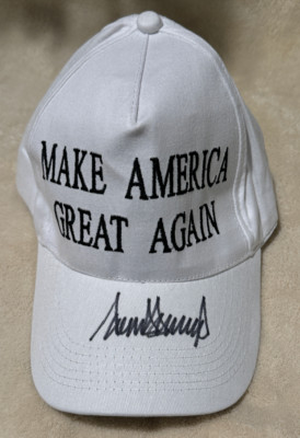 DONALD TRUMP AUTOGRAPHED AUTO SIGNED TRUMP BASEBALL HAT w/ COA MAGA ...