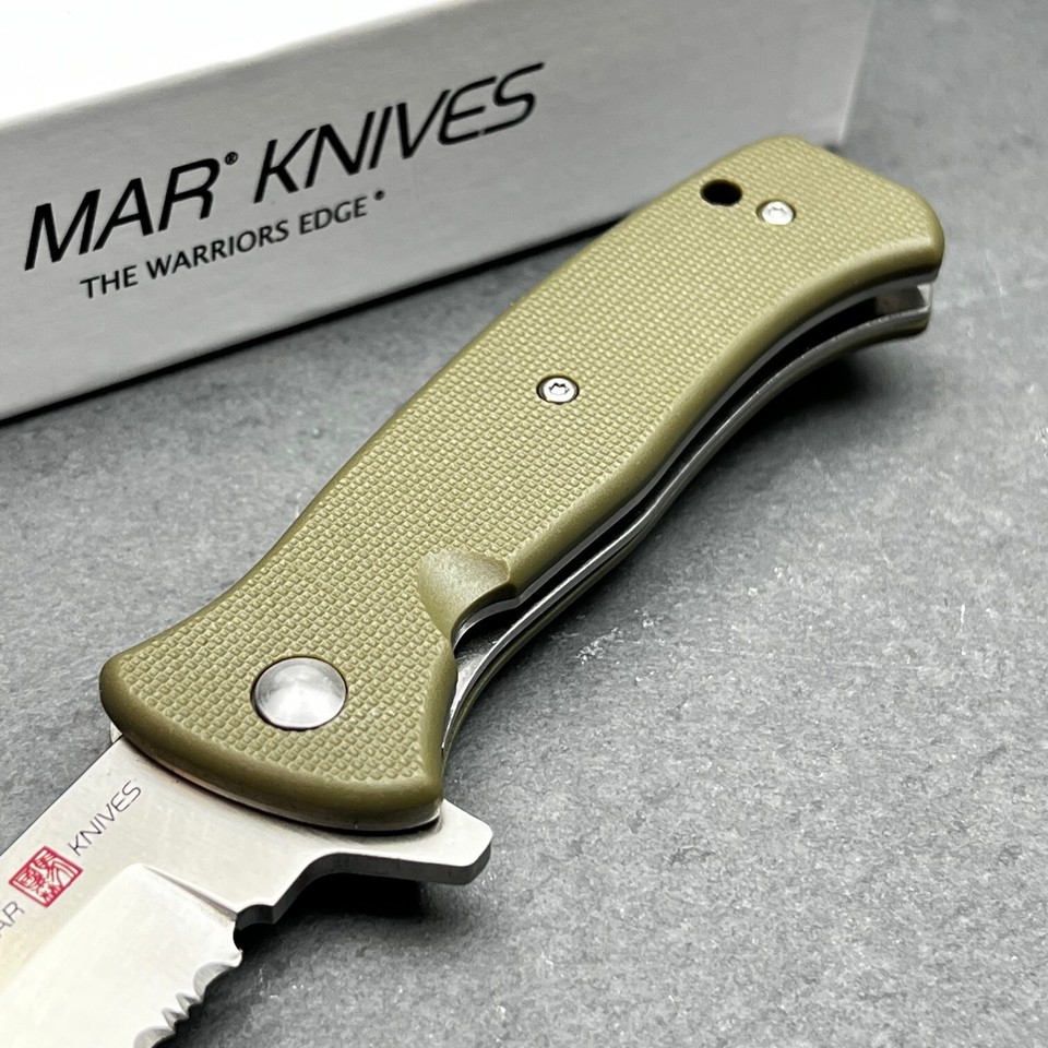 AL MAR Mini SERE 2020 Assisted Open Flipper Green G10 EDC Folding ...