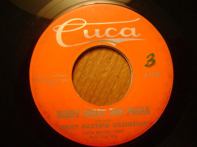 CUCA 45 RECORDJ 1137/ JIMMY HARTWIG/ PIVO POLKA/ RUBBY DUBBY DUB POLKA ...
