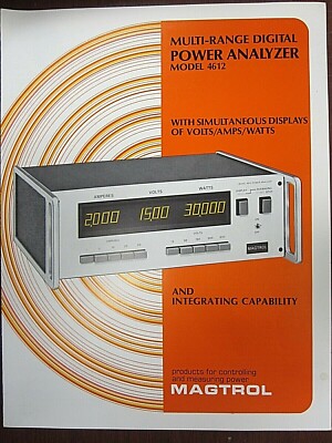 Magtrol Multi-Range Digital Power Analyzer Model 4612 Insert | eBay