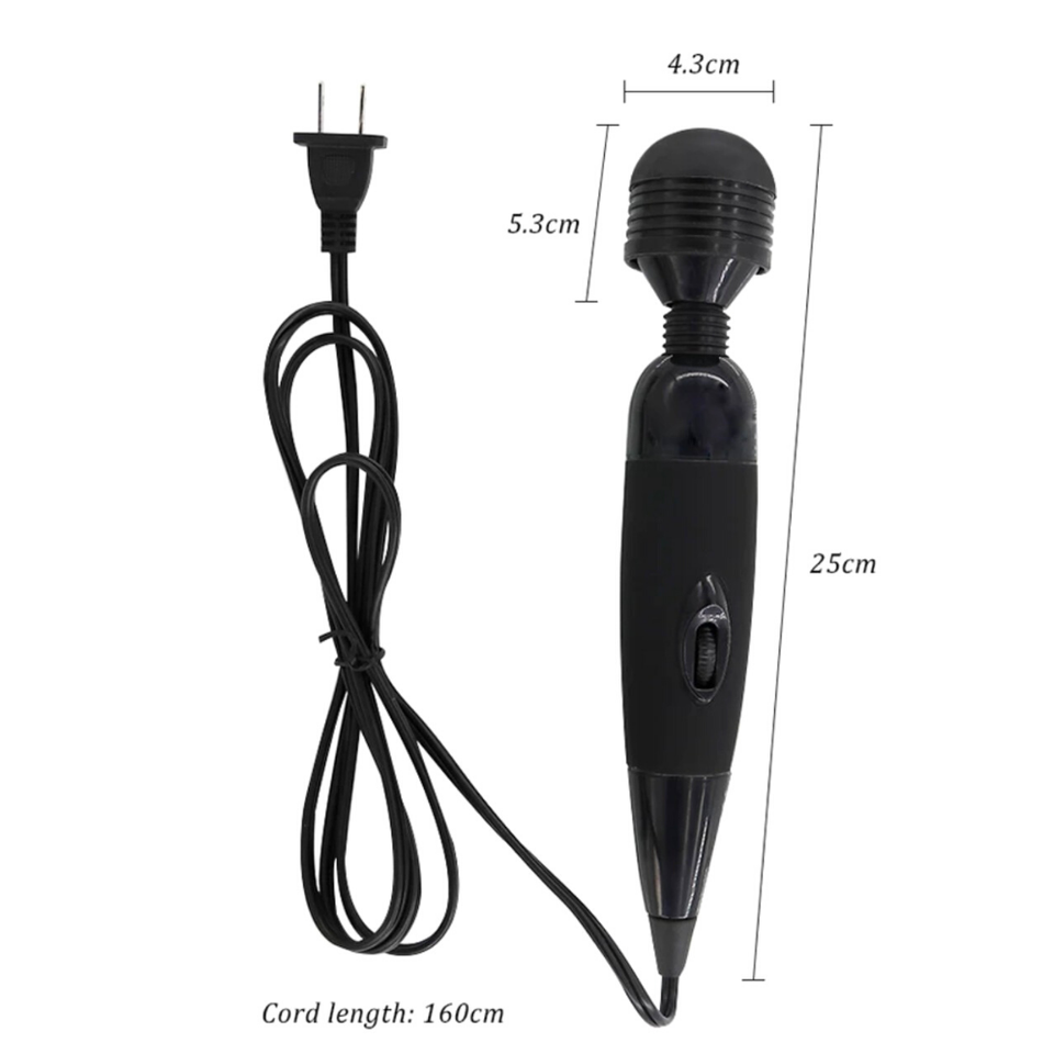 Wired Cord Handheld Massager Vibrating Massage Full Body Therapy Motor ...