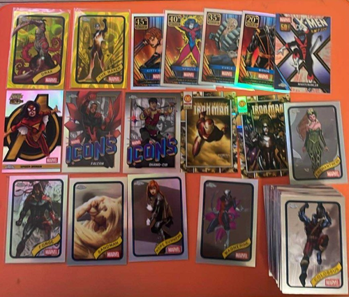 2025 TOPPS CHROME MARVEL (73) CARD REFRACTOR YELLOW LAVA SILVER BASE ...
