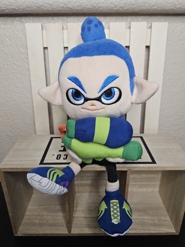 Splatoon Boy Inkling Blue Plush Doll 10” Sanei Little Buddy, Nintendo ...