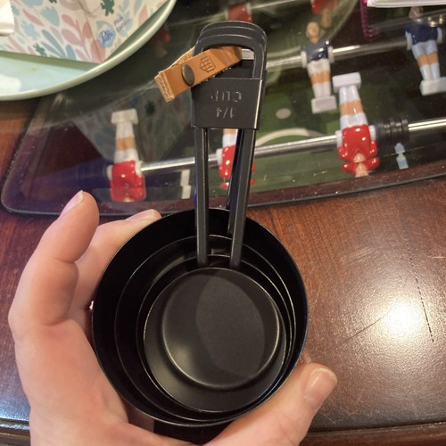 4pc Measuring Cup Set Black - Hearth & Hand with Magnolia Stainless ...