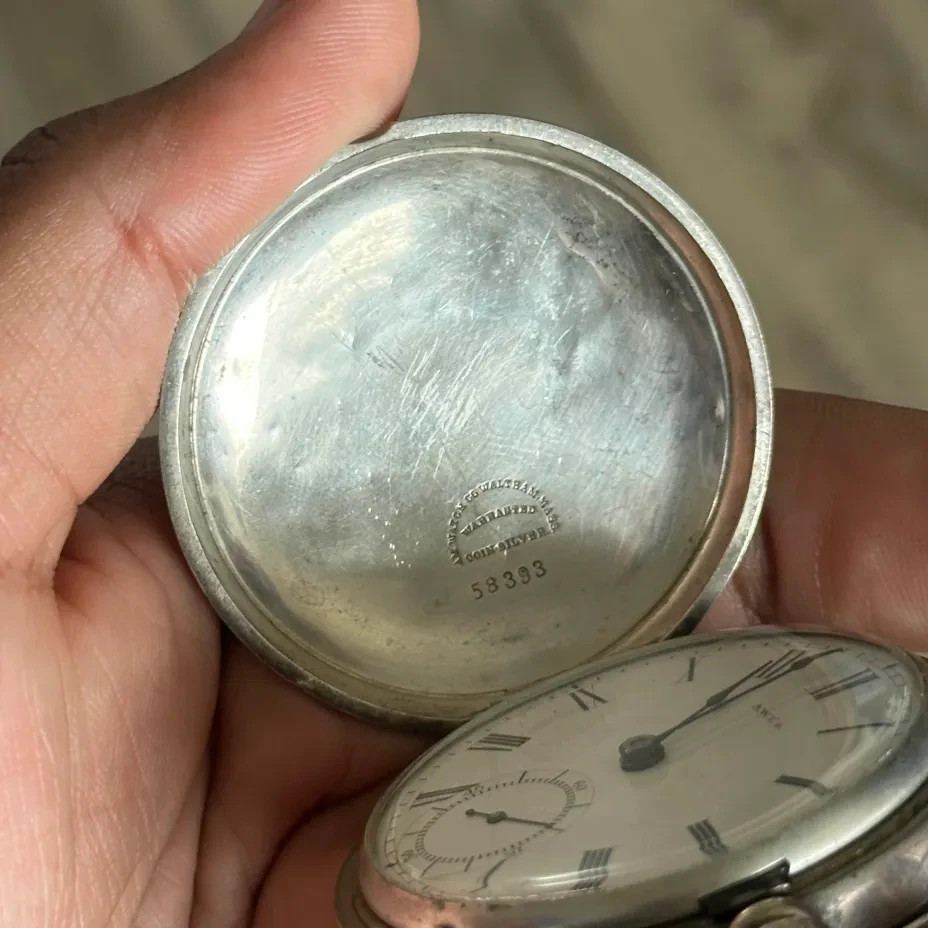 Vintage 1800s AWC Co Waltham Sterling Silver Pocket Watch | eBay