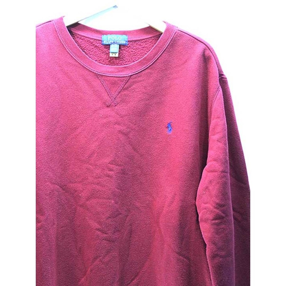 Ralph Lauren Pony Embroidered Sweatshirt XL Women Red New Arrival Used ...