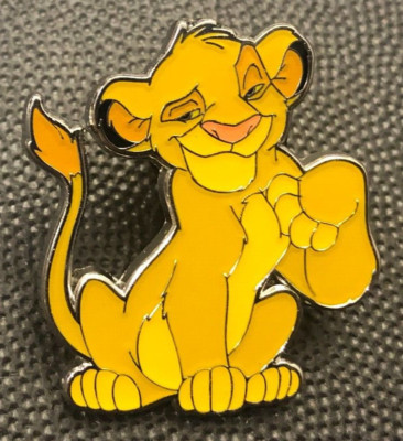 Disney pin Lion King Simba child young smirking scratching cub wait to ...