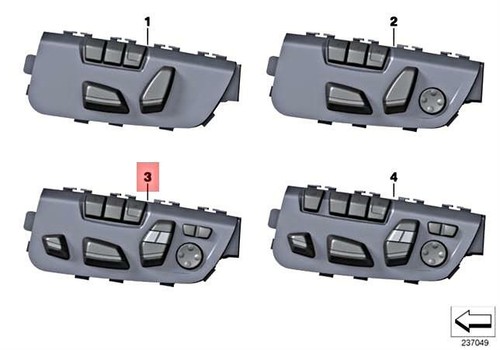 For BMW Genuine Power Seat Switch Right 61319364978 | eBay