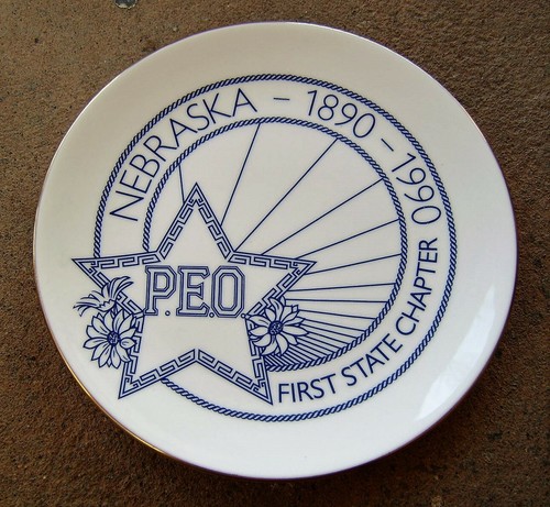 Collector's Plate NEBRASKA PEO 1890-1990 1st Chapter, Omaha ROYAL ...