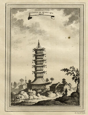 China Quang Qua Myau Original Incisione In Rame Prevost 1750 | eBay