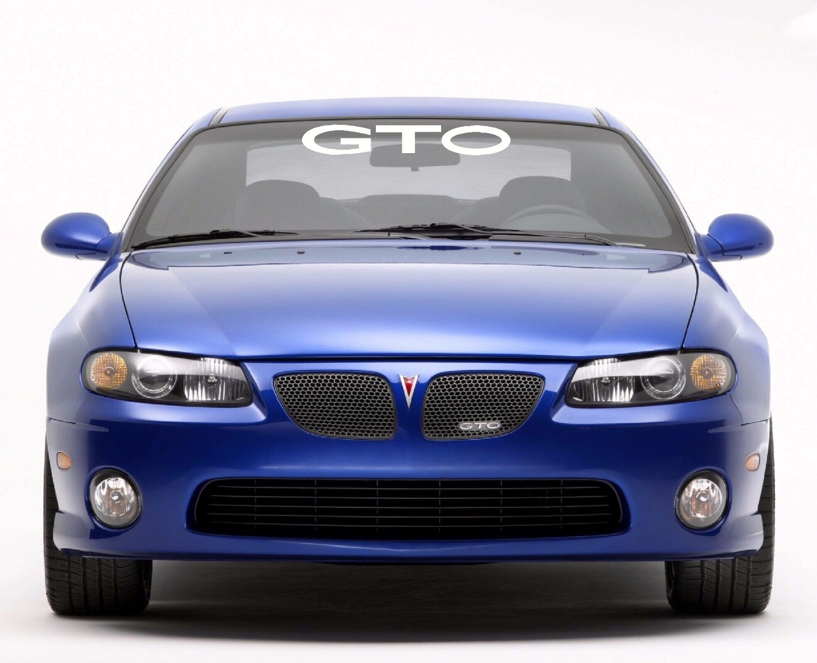 Pontiac GTO SOLID LETTERS Windshield Banner Decal 4" x 22" | eBay