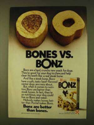 1979 Purina Bonz Ad - Bones vs. Bonz | eBay
