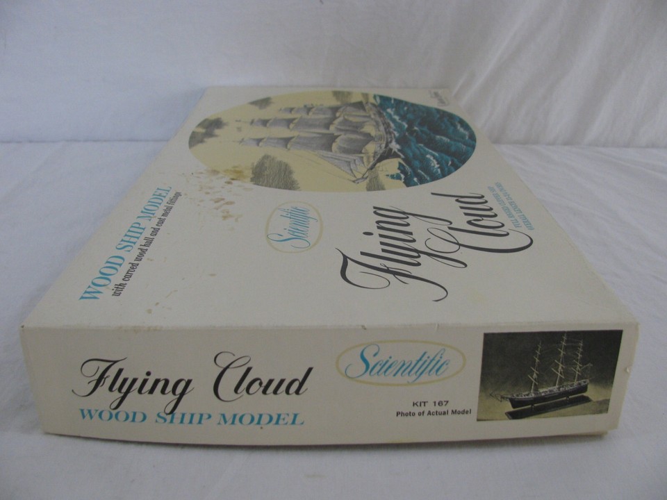 Scientific 13 3/4" Wood Flying Cloud Full Rigged Clipper Ship Model Kit ...