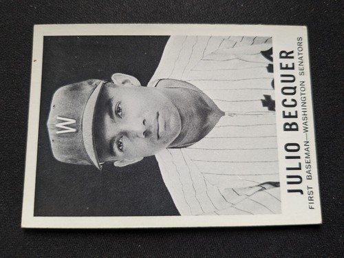 1960 Leaf Baseball Card # 43 Julio Becquer - Washington Senators (VG/EX ...