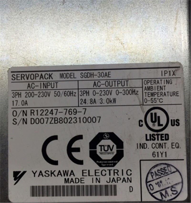 Used 1Pc Yaskawa Servo Drive SGDH-30AE Tested ef | eBay
