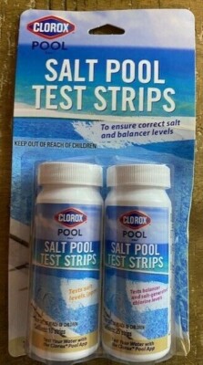 Clorox Salt Pool Spa Test Strips, New, Salt PPM & Salt Balancer & Salt ...