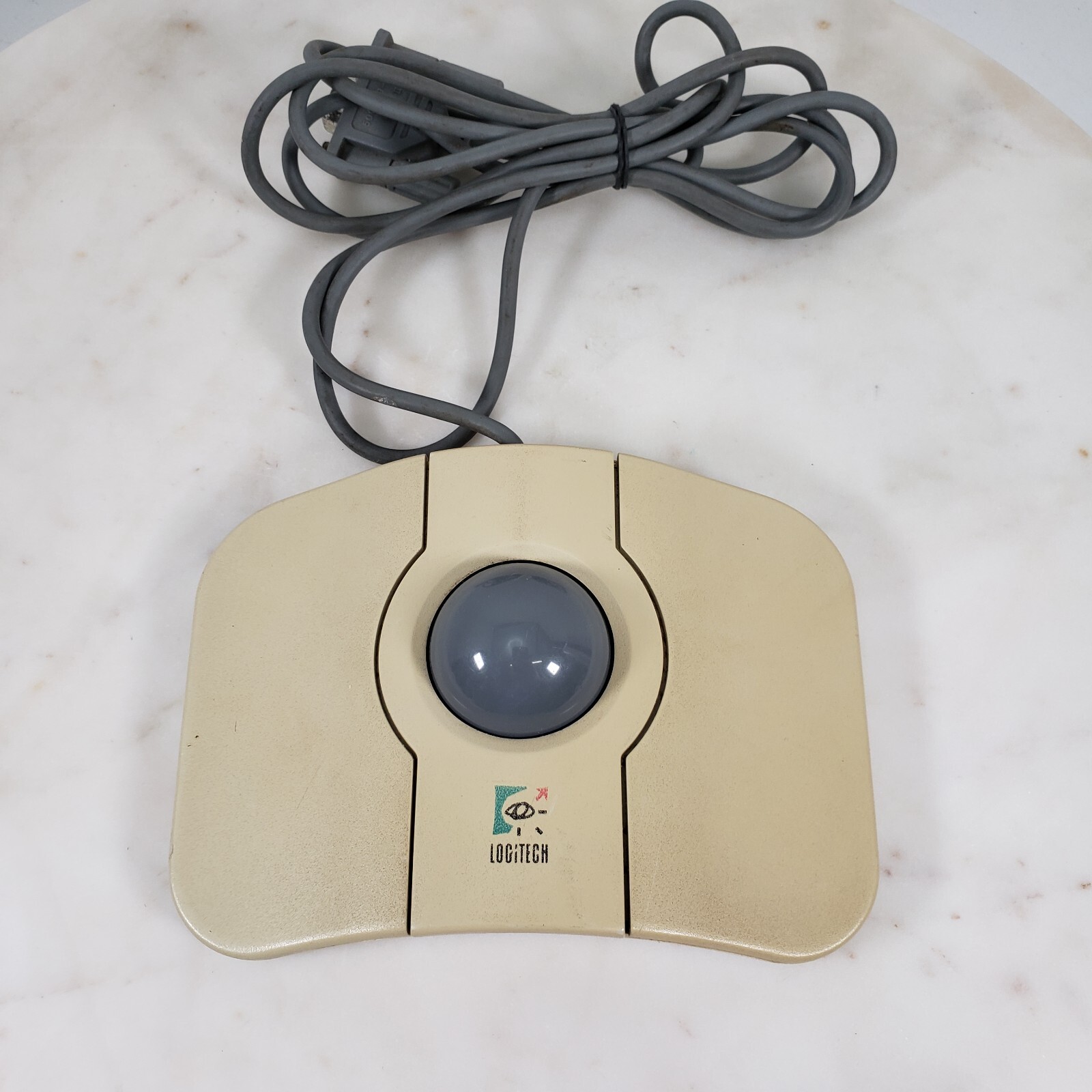Vintage Logitech T-MA CST2 Wired Trackball Mouse P/N 804087-00 | eBay