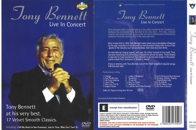 114D NEW SEALED DVD REGION 4 TONY BENNETT LIVE IN CONCERT | eBay Australia