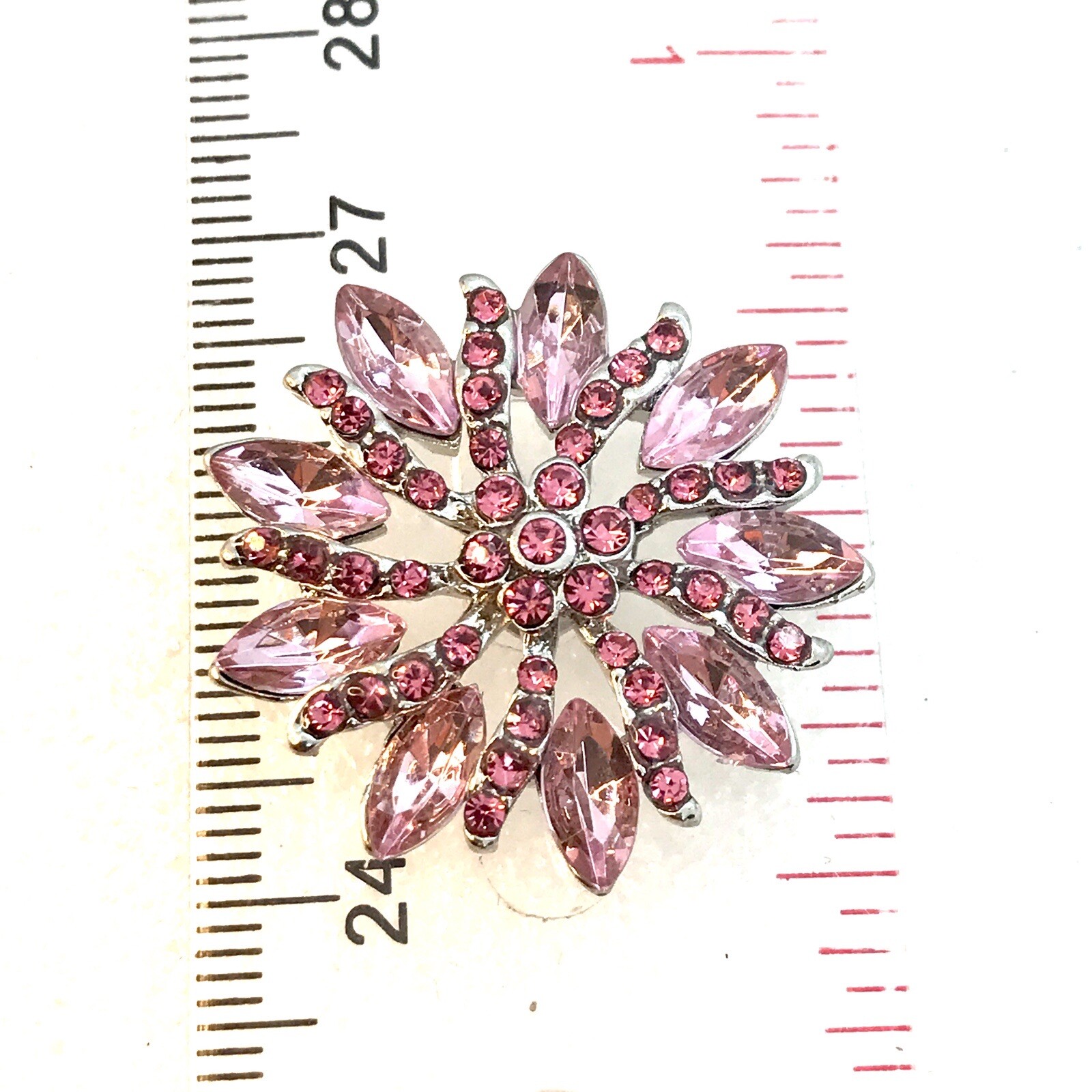 Pink Crystal Snap Fit18-20mm Gingersnaps Jewelry 20mm button Fast Ship Flower | eBay