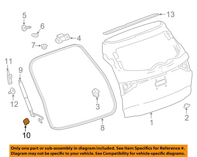 Buick GM OEM Liftgate Tailgate Hatch-Lift Support Strut Shock Stud ...