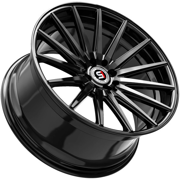 (Set of 4) Spec-1 SP-69 17x7.5 5x105/5x4.5" +42mm Gloss Black Wheels ...