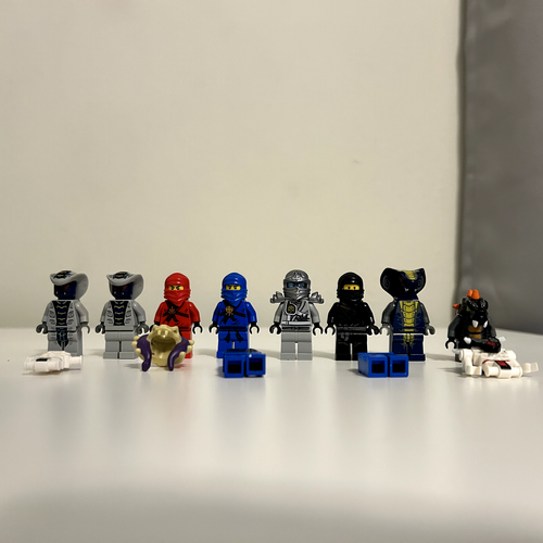 LEGO Ninjago Minifigure LOT - COLE DX, Titanium Ninja, Jay, Kai ...