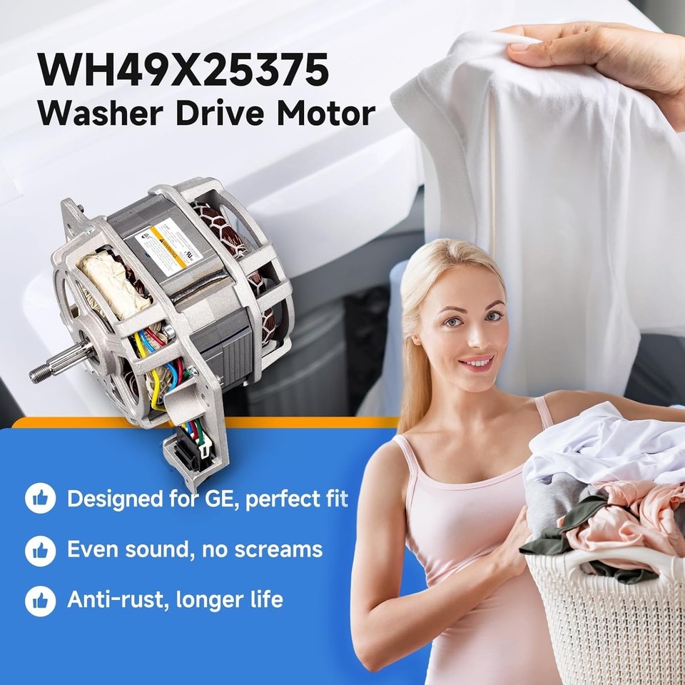 GE Washer Motor WH49X25375 290D1183 WH20X24186 | eBay