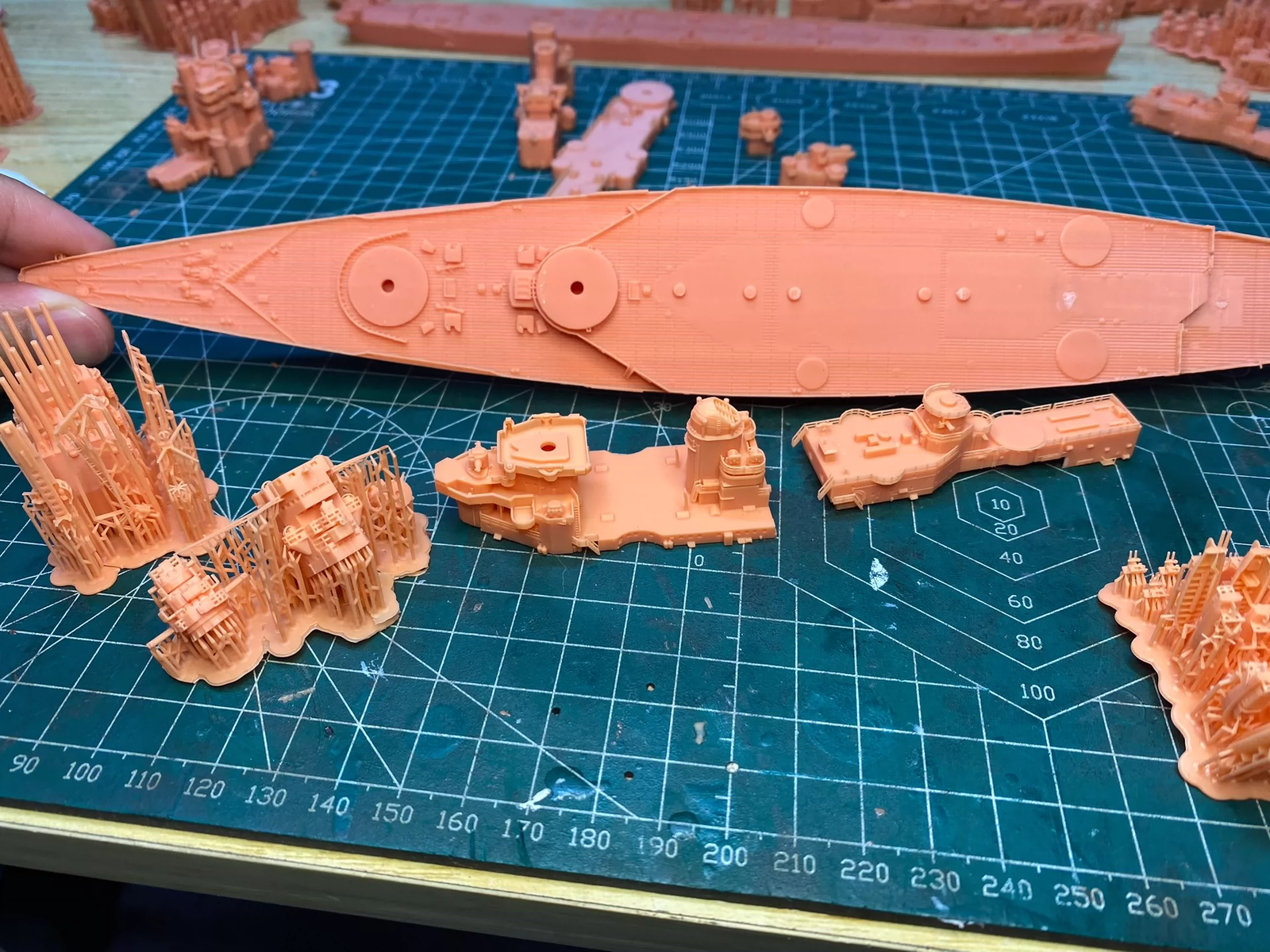 3D Printed 1/700 French Dunkerque class battleship Unpainted Model Kit ...