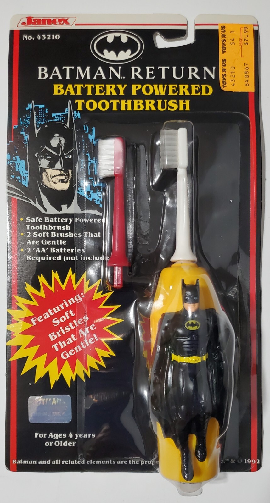 Vintage 1992 Batman Returns Battery Operated Toothbrush Janex DC MOC | eBay