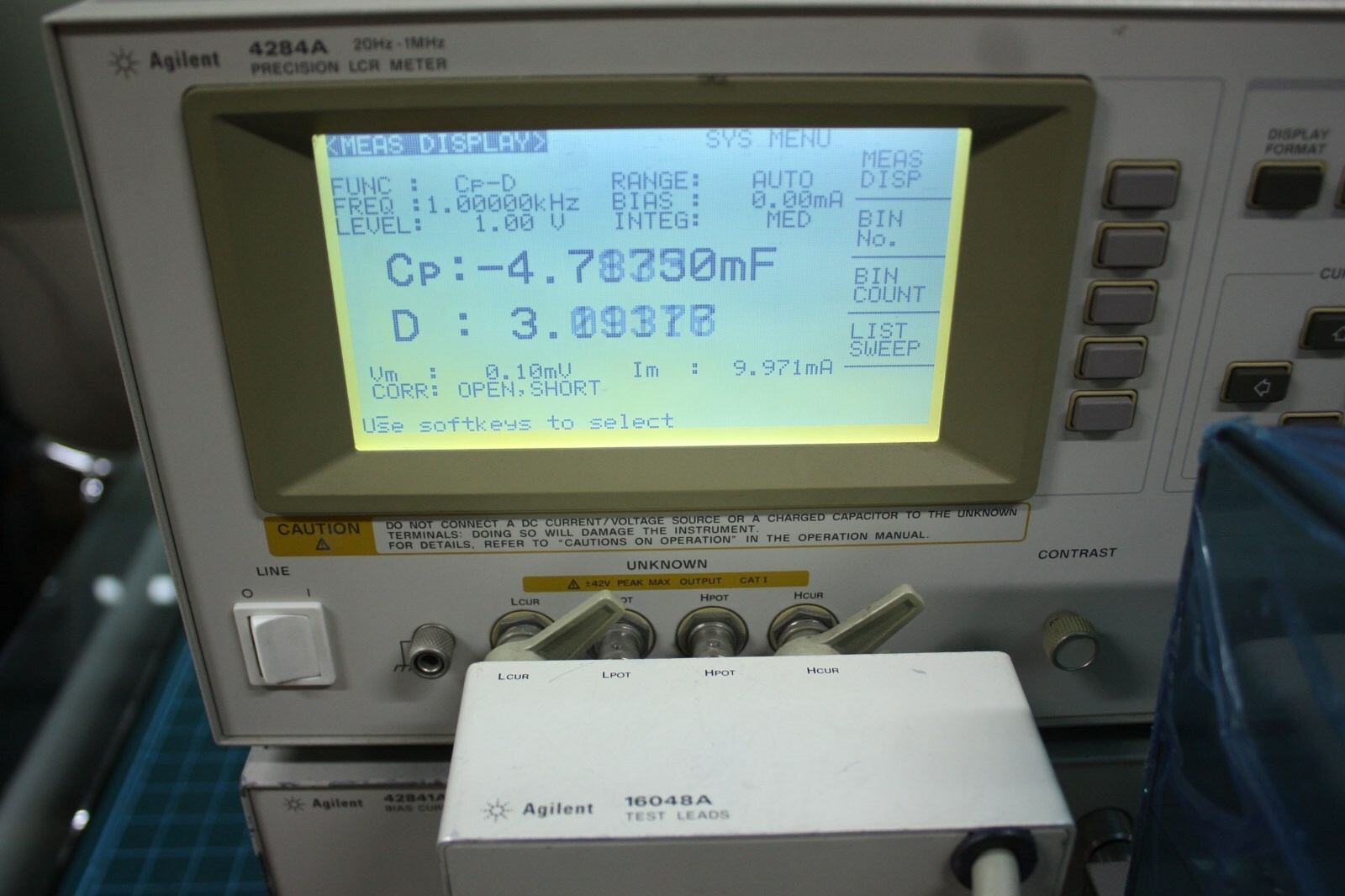 Agilent,HP/ DC Current Biased Indectance Measurement 40A(4284A/42841Ax2 ...