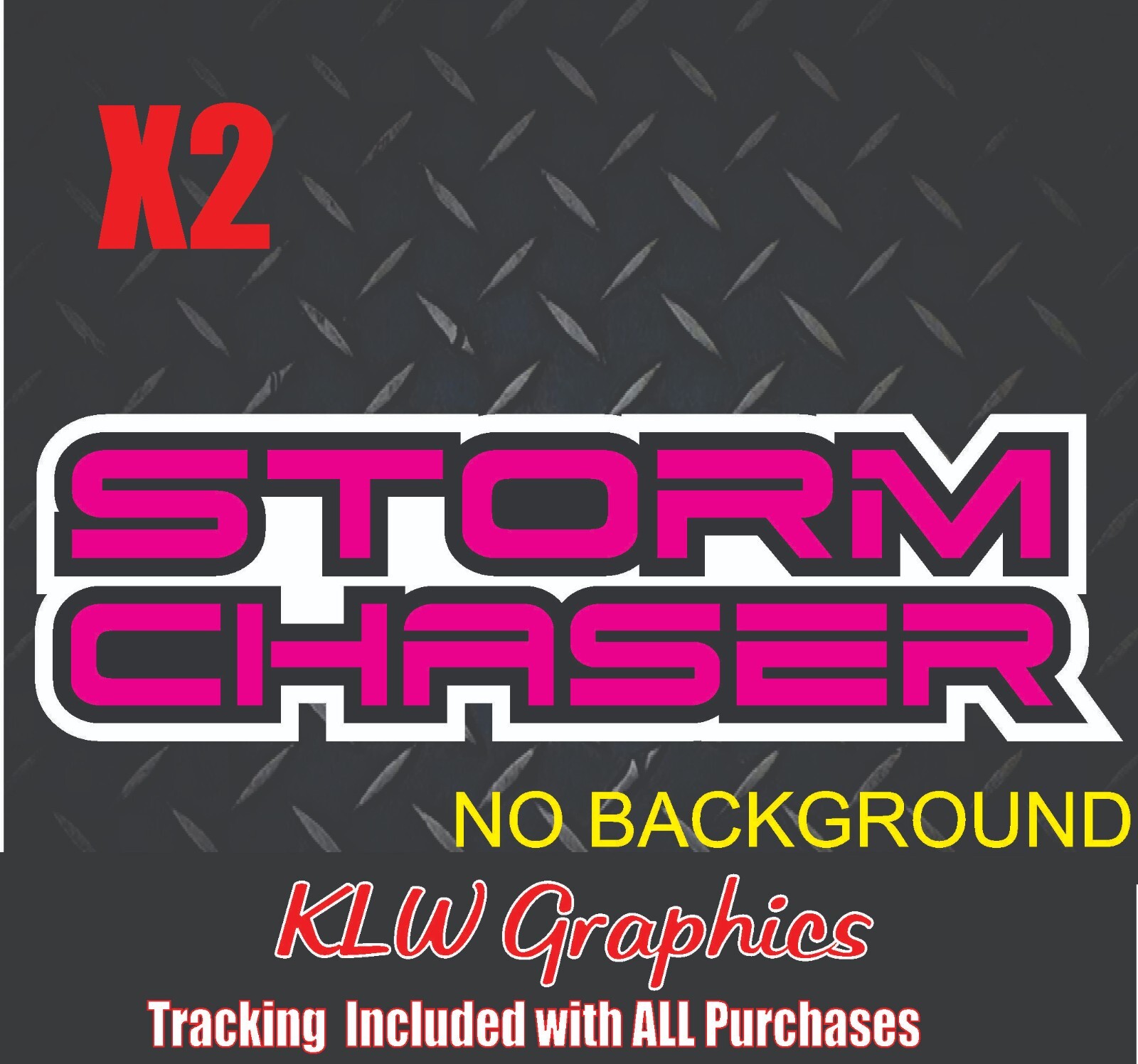 STORM CHASER Decal Sticker Severe Weather Tornado Lightning ...