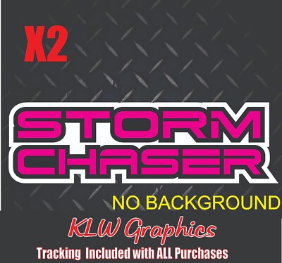STORM CHASER Decal Sticker Severe Weather Tornado Lightning ...