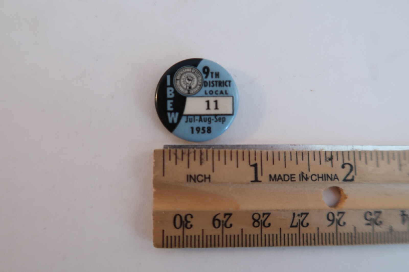 IBEW 9th Local District Electrical Workers Union Button Badge Pinback ...