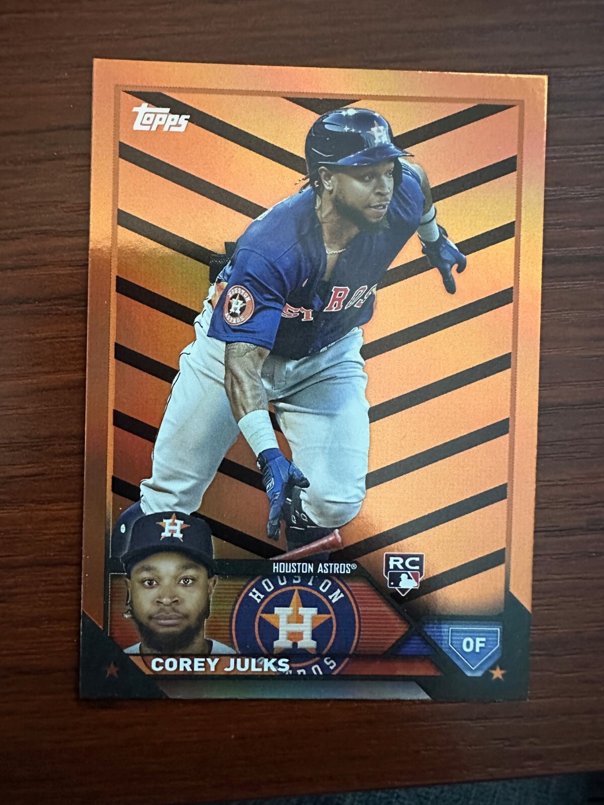 2023 Topps Update Corey Julks Black and Orange Rookie RC #US228 Astros ...