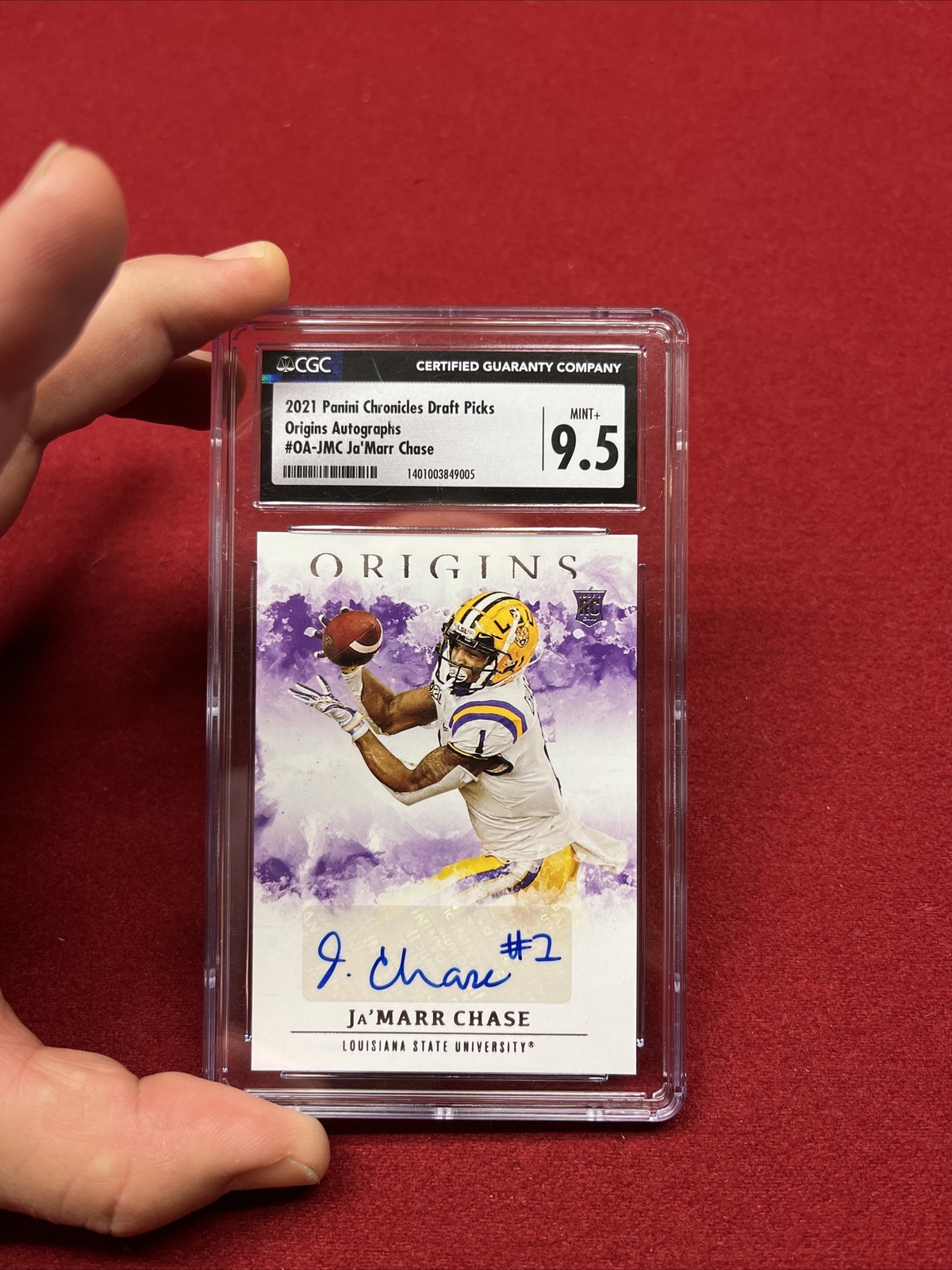 2021 Panini Origins - Rookie Autographs #RA-JC Ja'Marr Chase (AU, RC ...