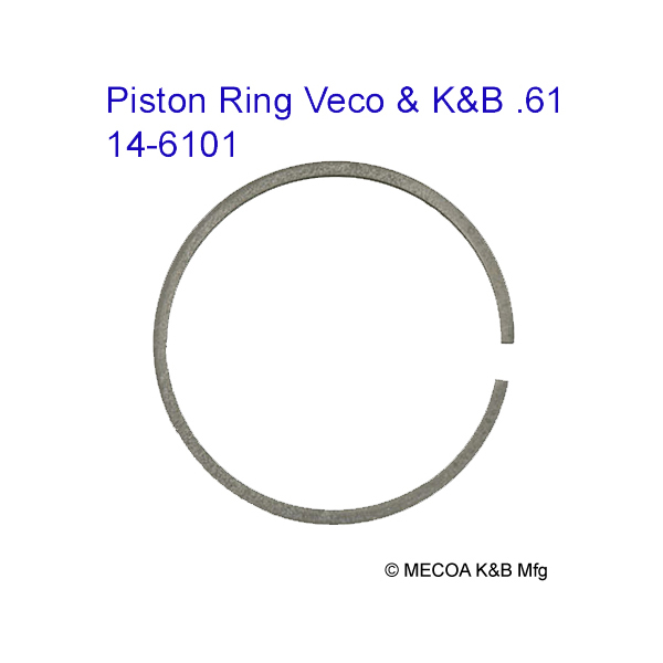 Veco & K&B .61 also McCoy & Hornet 60 Merco 61 Piston Ring 14-6101 for ...